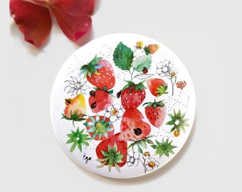 Ensemble de deux marque pages aquarelle fleur botanique nature pastel ...