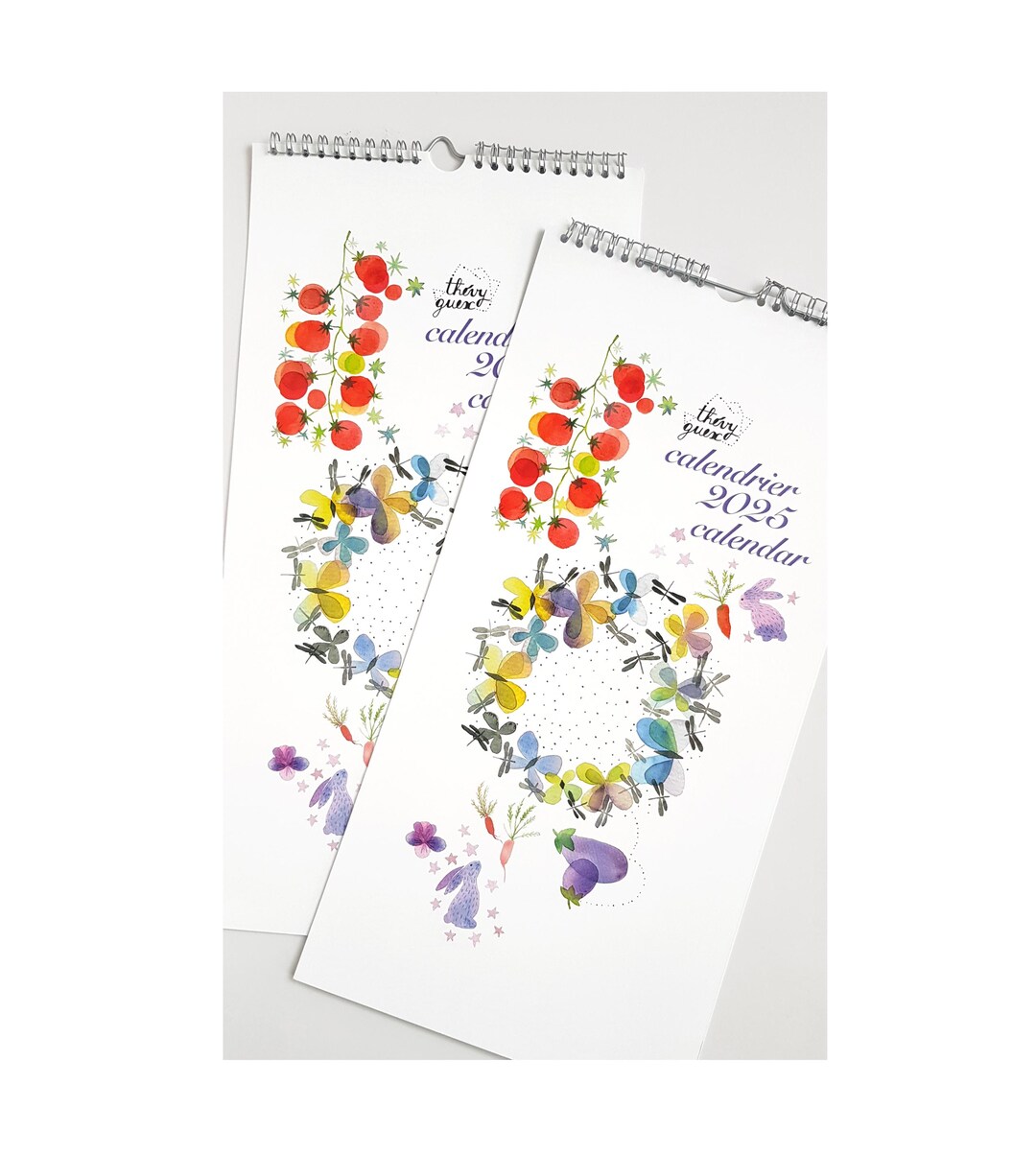 2025 Wall Calendar With Flower and Nature Poetic Watercolor ...