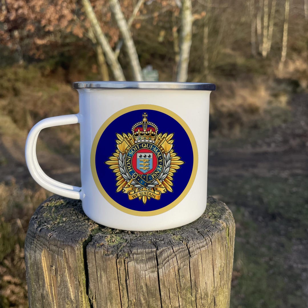 RLC, Royal Logistics Core, Logistics Soldier, Veteran Enamel Mug ...