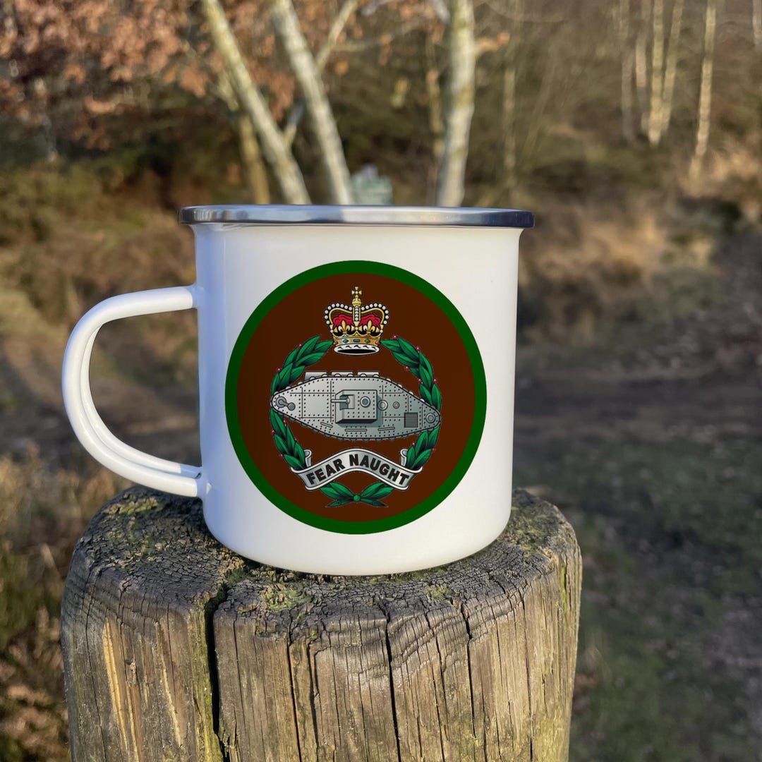 Tanker Gift, Royal Tank Regiment, Armour Vet, Veteran Enamel Mug ...