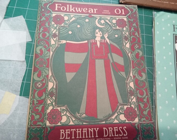 Folkwear Pattern 01 Long Ethnic Dress Out of Print - Etsy