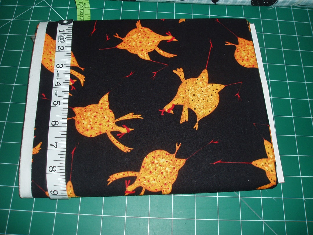 Wacky Chicken Cotton Fabric by the Yard - Etsy