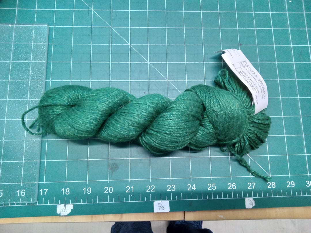 Wool Blend Yarn - Panda Pearl by Crystal Palace Yarns - Green - Etsy