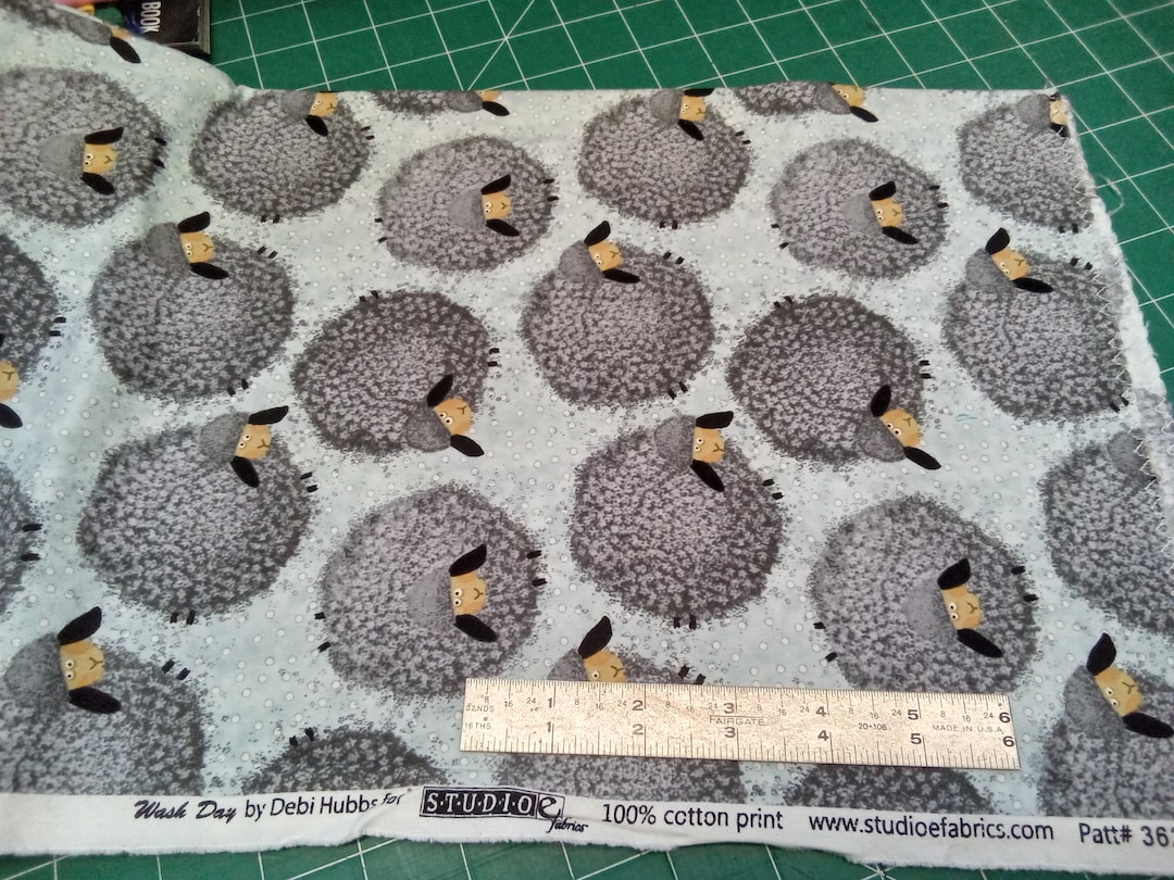 Wacky Sheep Cotton Fabric by the Half Yard Wash Day 3626 - Etsy