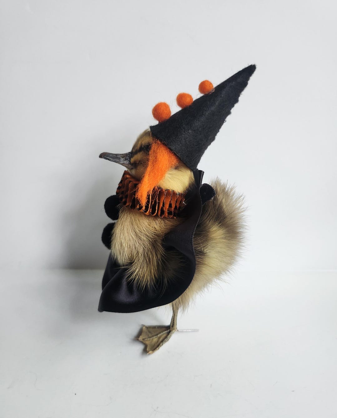 Halloween Pierrot Taxidermy Duckling, Vaudeville Performer Clown Doll ...