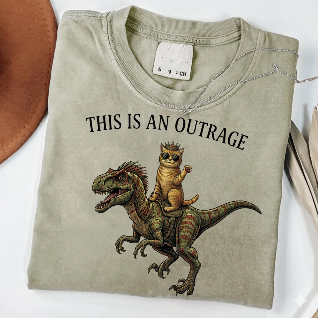 Princess Gamer Cat Riding Dinosaur PNG, Fantasy Dungeon Humor ...
