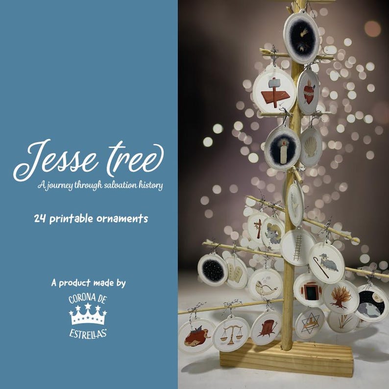 Arbol de Jesé / Calendario de Adviento / PDF Descargable / Jesse Tree ...