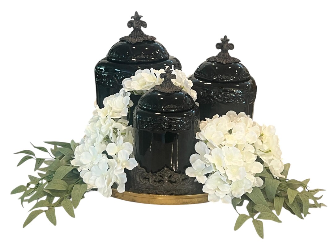 Drake Black Onyx Canister Set - Etsy