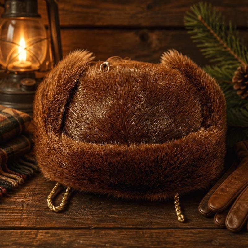 Beaver Fur Aviator Hat - Etsy