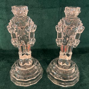 Crystal Nutcracker Candlesticks Taper Holders - Etsy