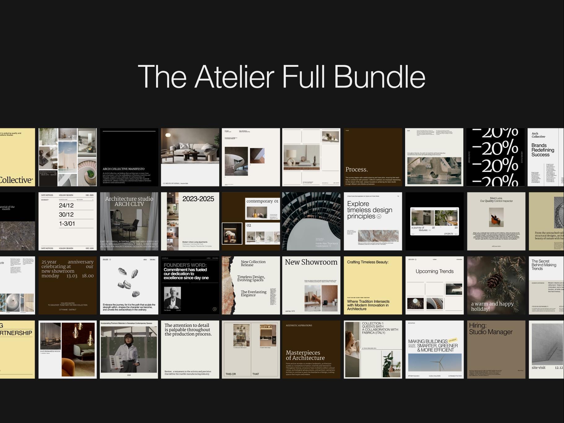 The Atelier Canva Templates Full Bundle - Etsy
