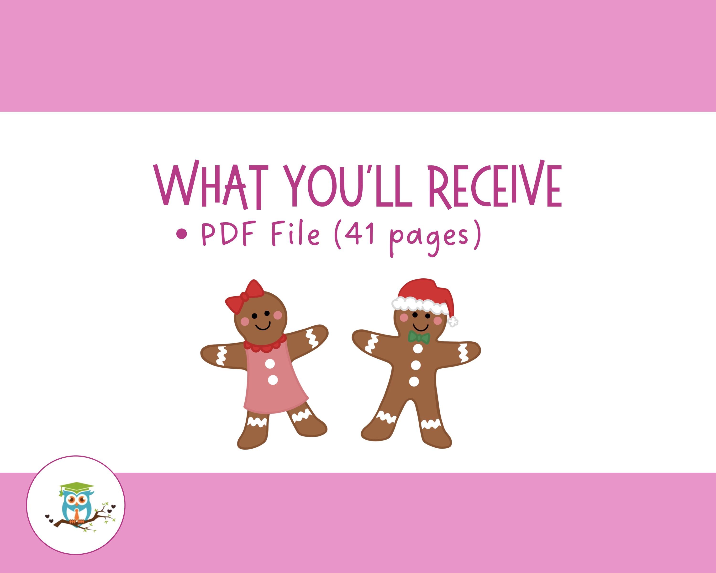 Gingerbread Preschool Unit | Toddler Winter Lesson Plans | Christmas ...