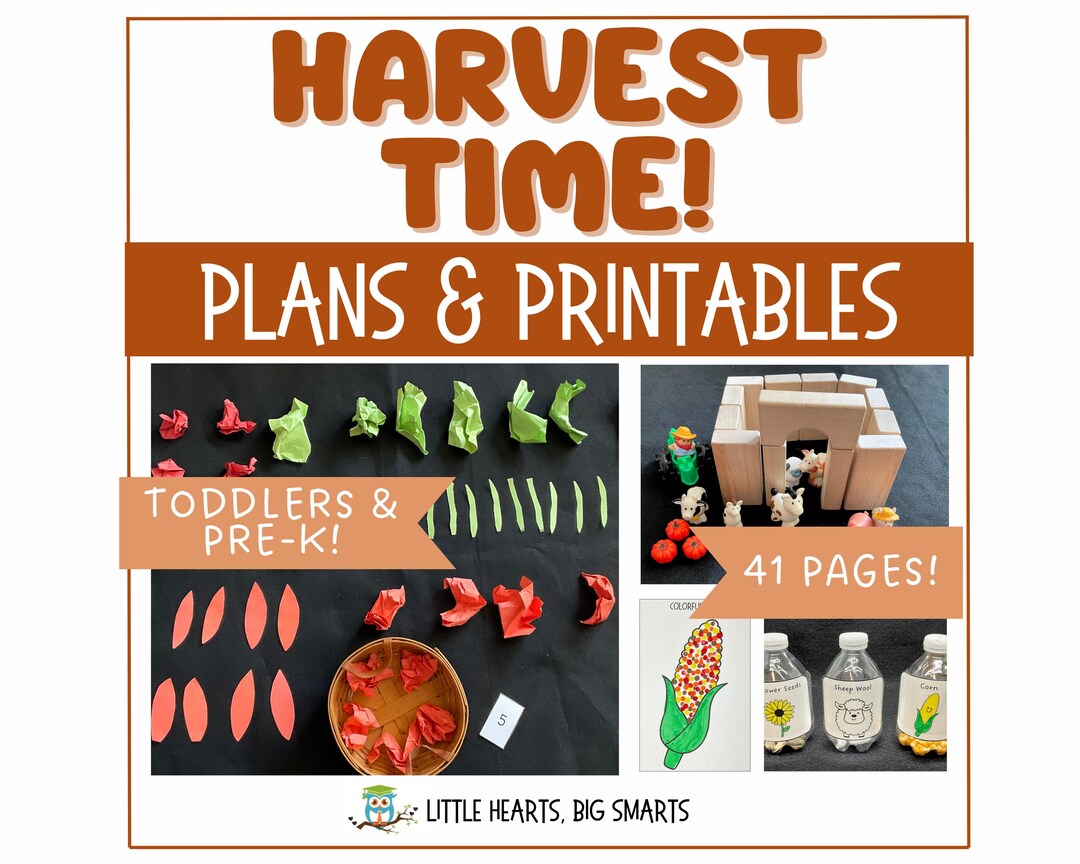 Harvest Time Preschool Curriculum: Fall Learning Activities & Farm ...
