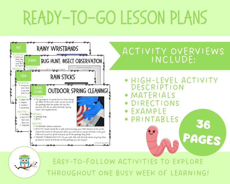 Spring Preschool Lesson Plans | Toddler Activities | Bugs, Sunshine ...