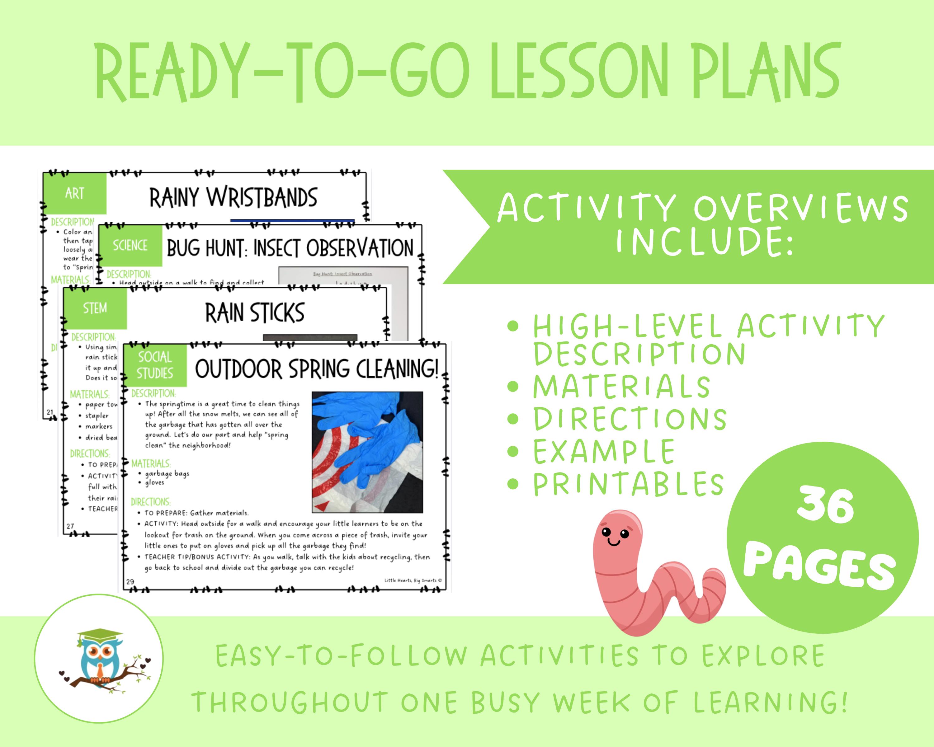 Spring Preschool Lesson Plans | Toddler Activities | Bugs, Sunshine ...