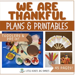 Thanksgiving Preschool Curriculum: Turkey Theme Activities (printable ...