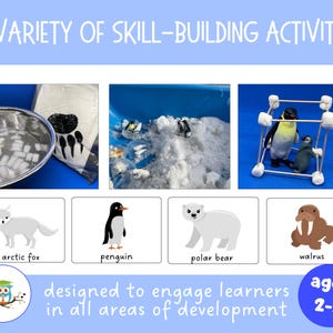 Arctic Animals Preschool Curriculum: Winter Theme Activities (printable ...
