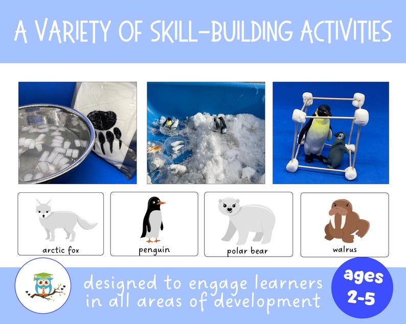 Arctic Animals Pre-k Activities Toddler Daycare Lesson Plans Polar Bear ...