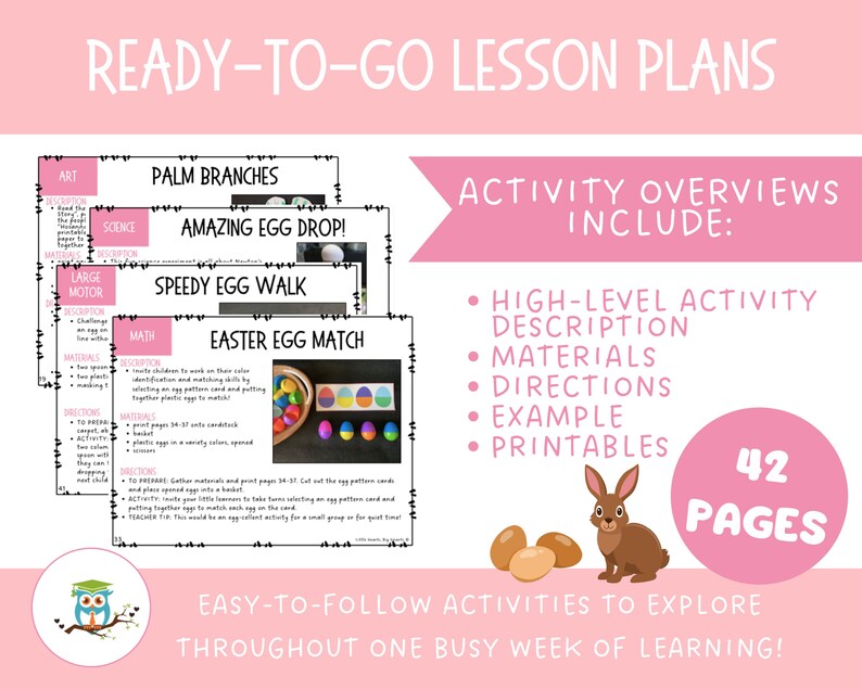 Jesus is Risen Easter Preschool Curriculum: Faith-based Activities ...