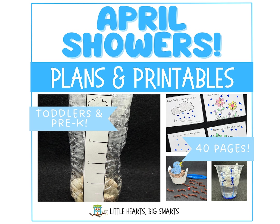 April Showers Preschool Activities: Spring Lesson Plans, Rain Theme ...