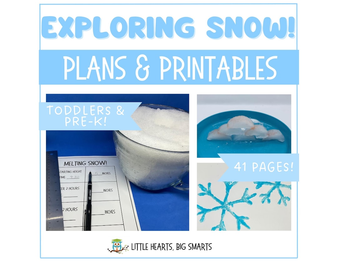 Snow Preschool Activities: Winter Lesson Plans, Crafts & Printables - Etsy