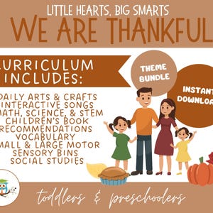 Thanksgiving Preschool Curriculum: Turkey Theme Activities (printable ...