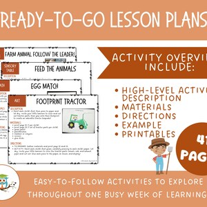 Harvest Time Preschool Curriculum: Fall Learning Activities & Farm ...