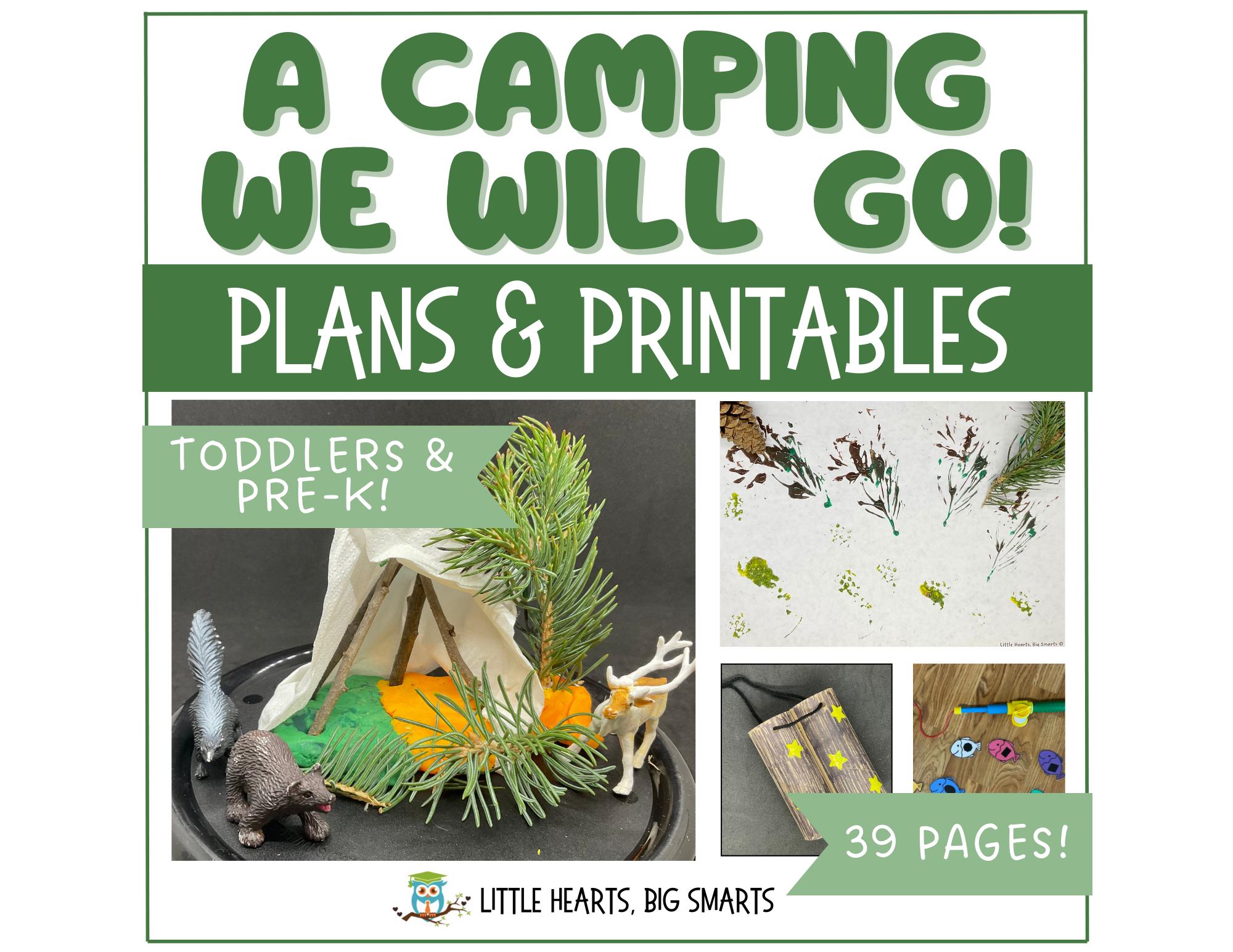 Camping Preschool Lesson Plans | Toddler Curriculum | Summer Camp Theme ...