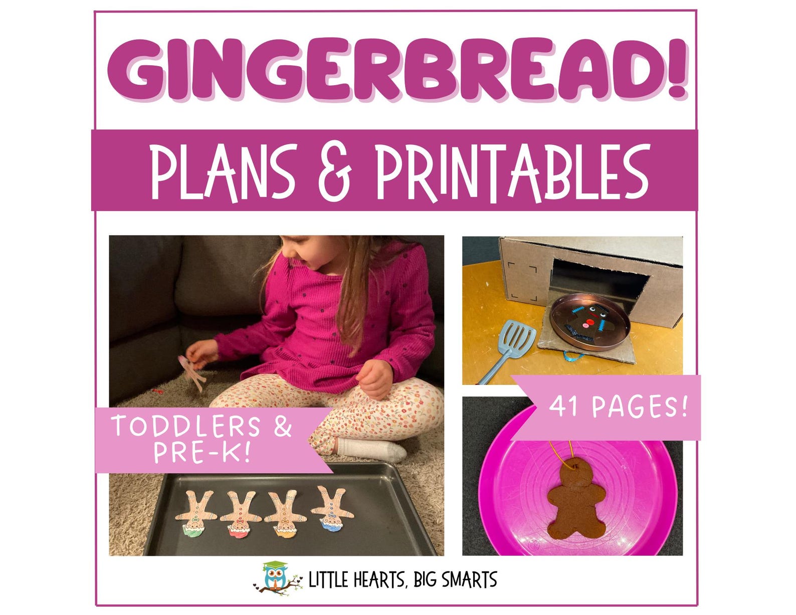 Gingerbread Preschool Unit | Toddler Winter Lesson Plans | Christmas ...
