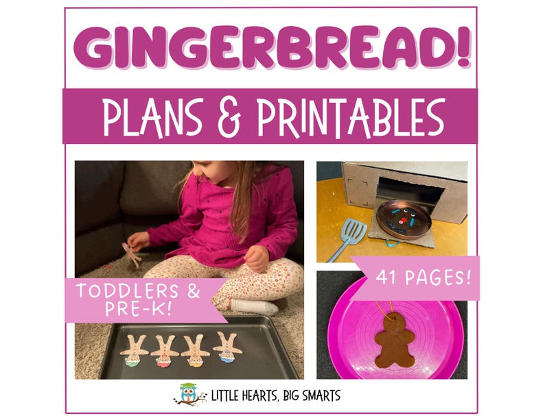 Gingerbread Preschool Unit | Toddler Winter Lesson Plans | Christmas ...