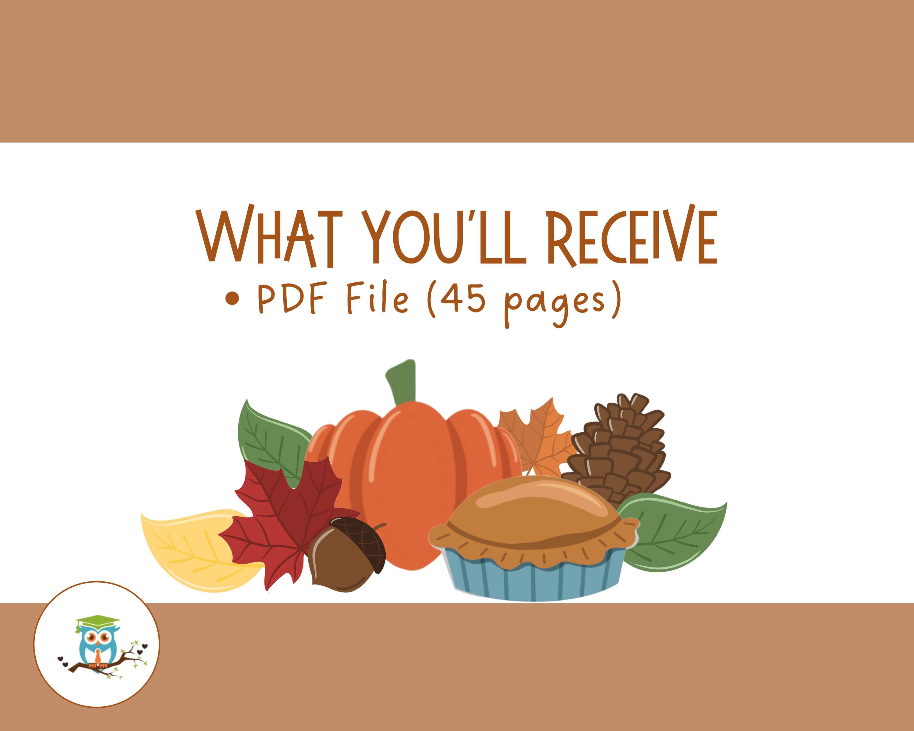 Thanksgiving Preschool Curriculum: Turkey Theme Activities (printable ...