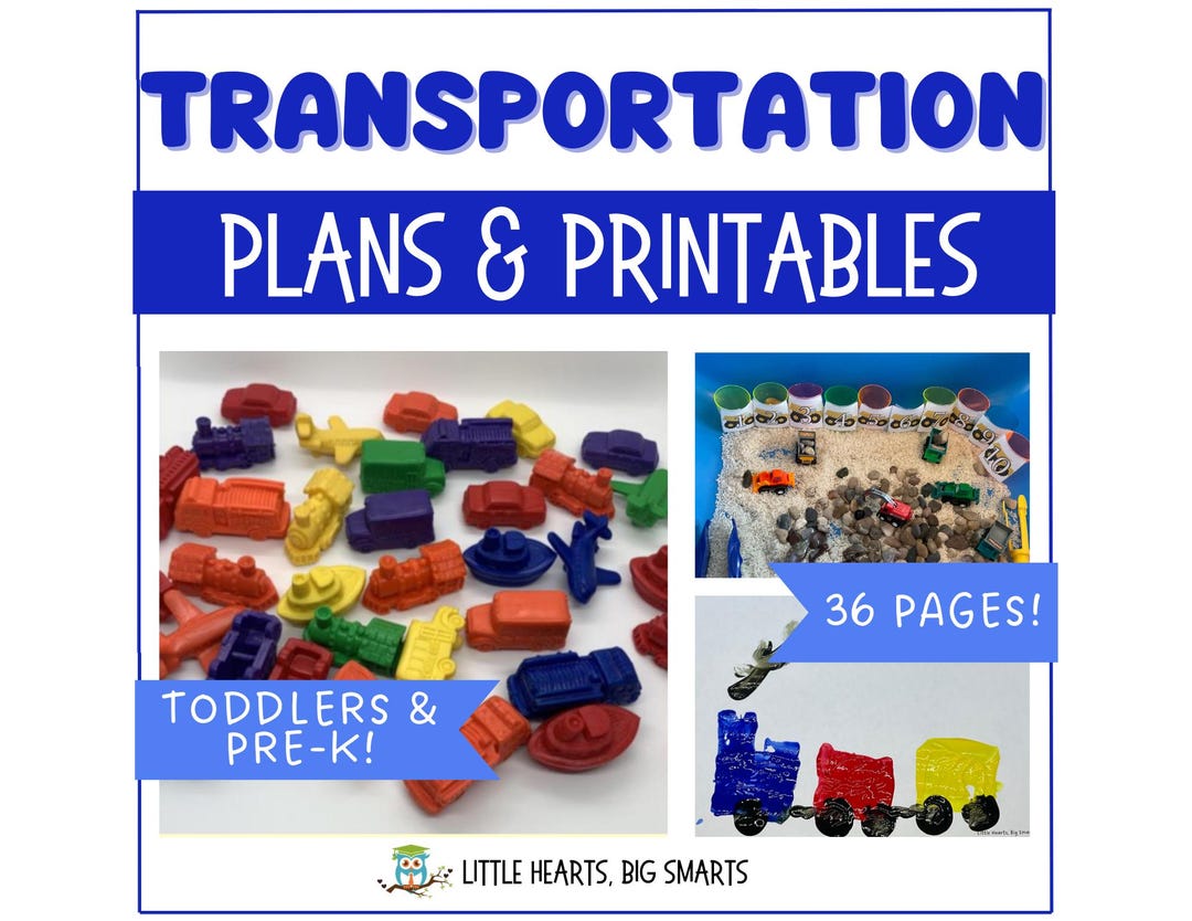 Transportation Pre-k Activities Toddler Daycare Lesson Plans Preschool ...