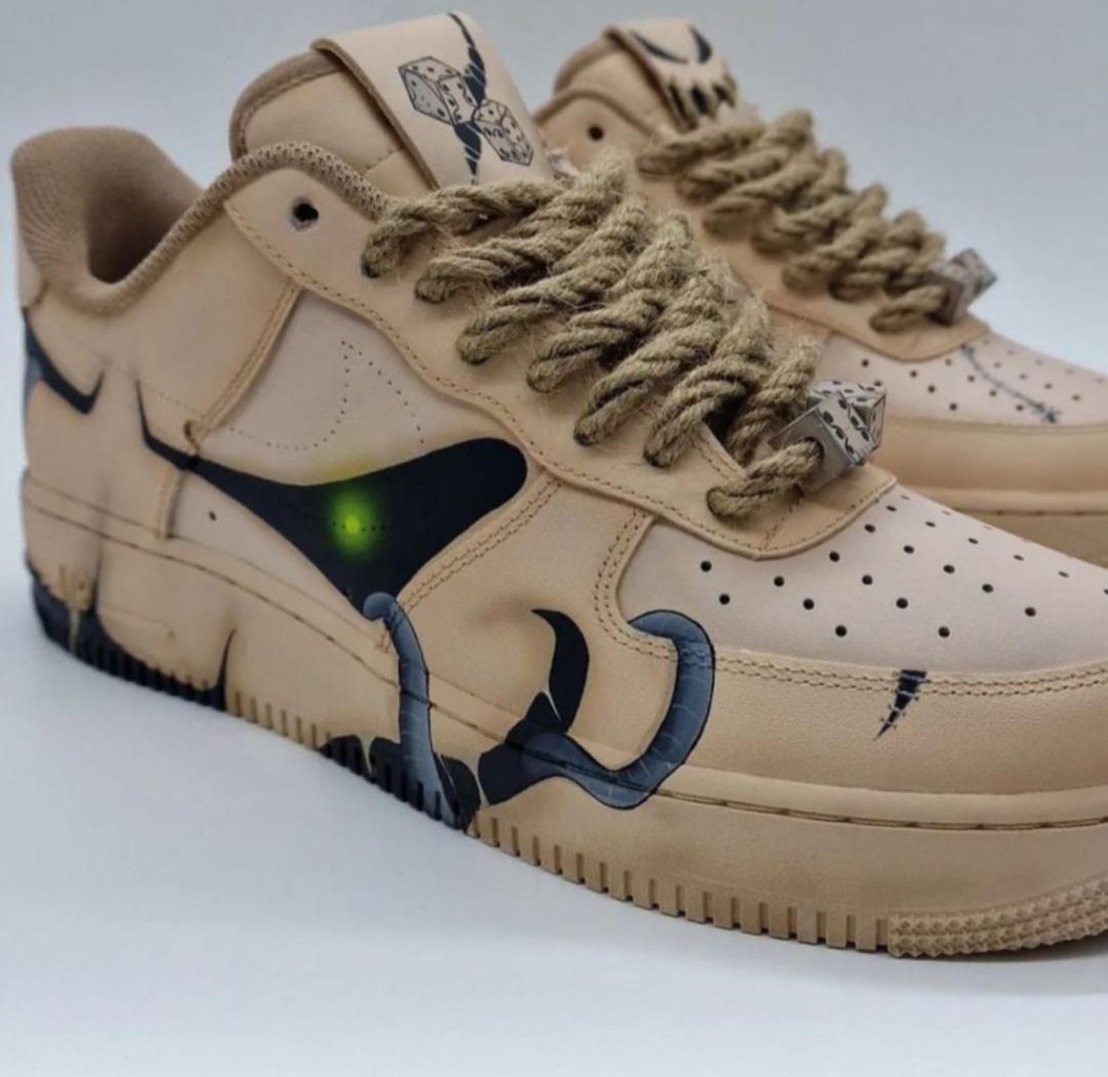 Air Force 1 Oogie Boogie Custom Hand-painted Halloween - Etsy