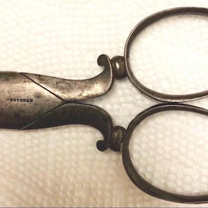 Vintage Antique W Butcher Steel Scissors 8 Inches Rare HTF 1800s - Etsy