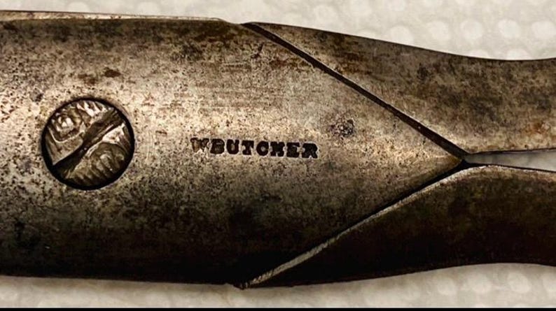 Vintage Antique W Butcher Steel Scissors 8 Inches Rare HTF 1800s - Etsy