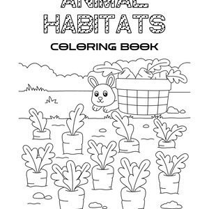 Animal Habitats Coloring Book for Kids | Fun and Educational Wildlife ...