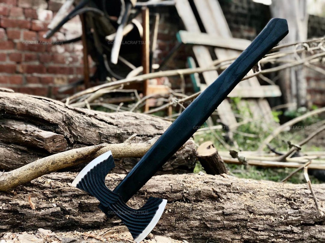 Double Blade Axe, Viking Double Sided Axe, Hand Forged Double Bit Axe ...