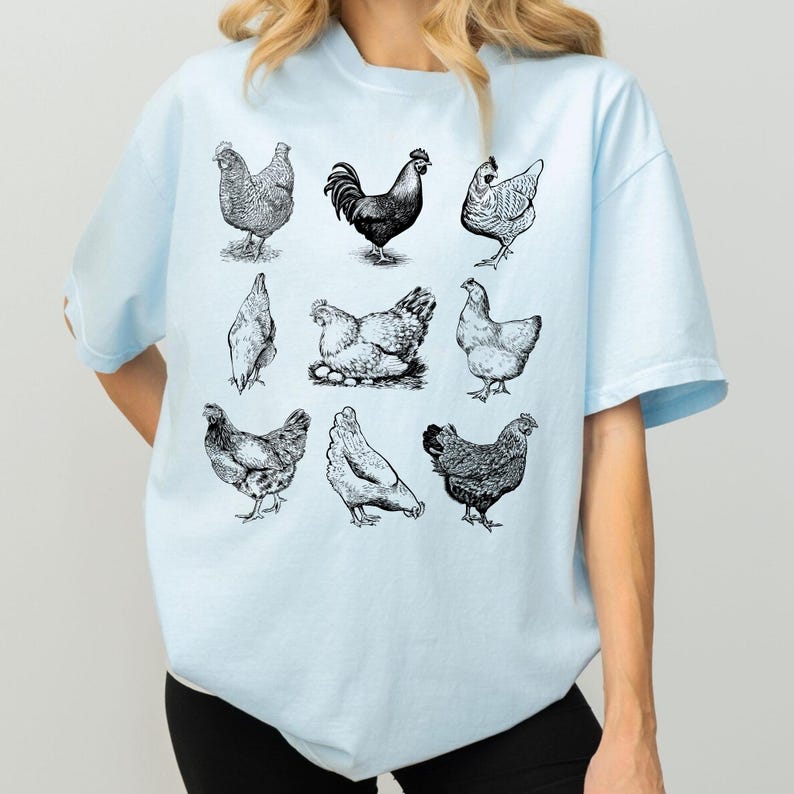 Chicken Clipart Png, Vintage Chickens PNG, Chicken Sublimation Design ...