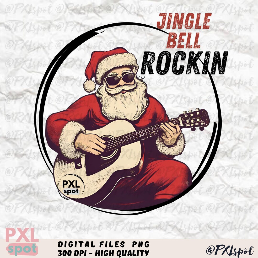 Jingle Bell Rockin Png, Retro Christmas Png, Christmas Sublimation ...