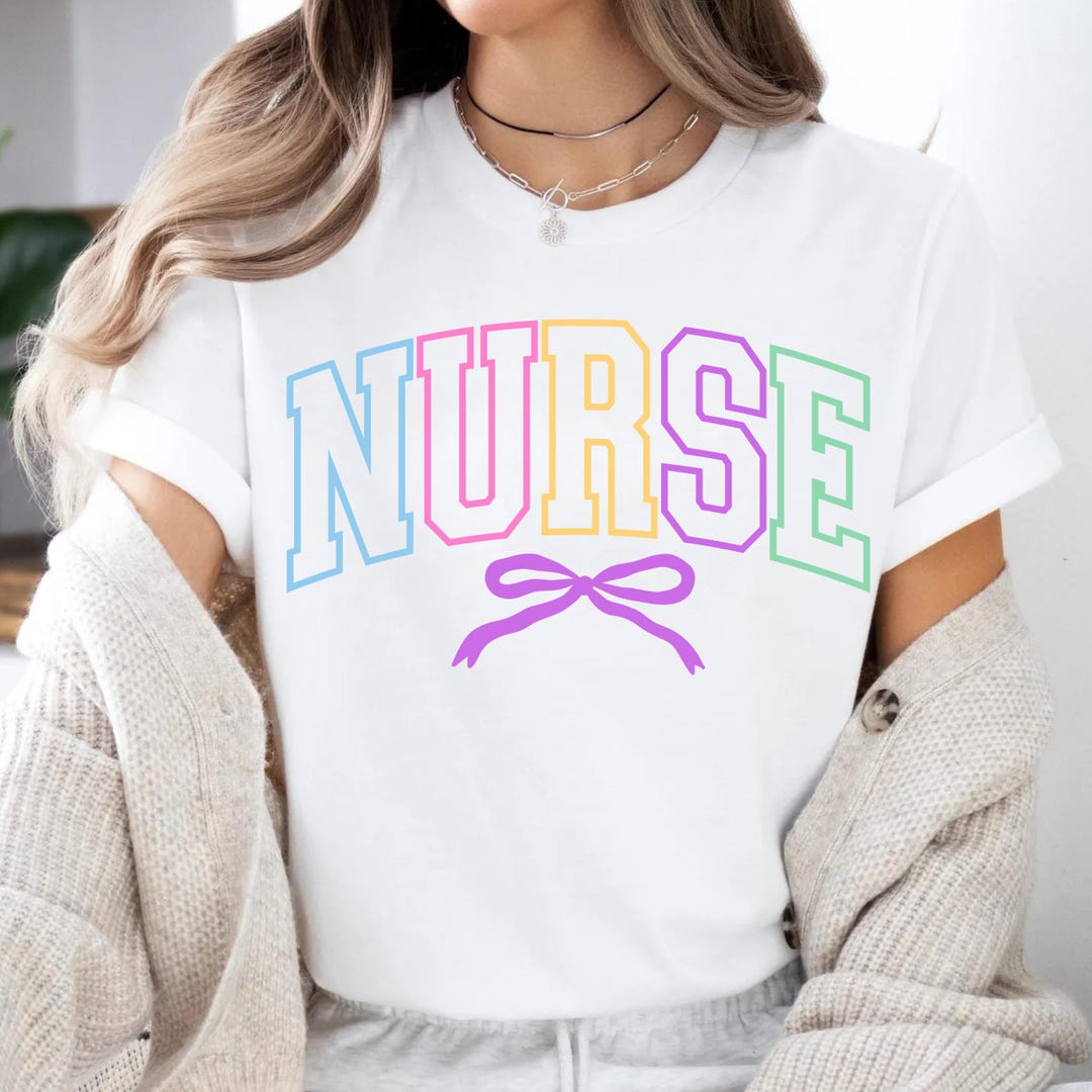 Colorful Nurse With Bow Png, Coquette Nurse Png, Pastel Nurse Png ...
