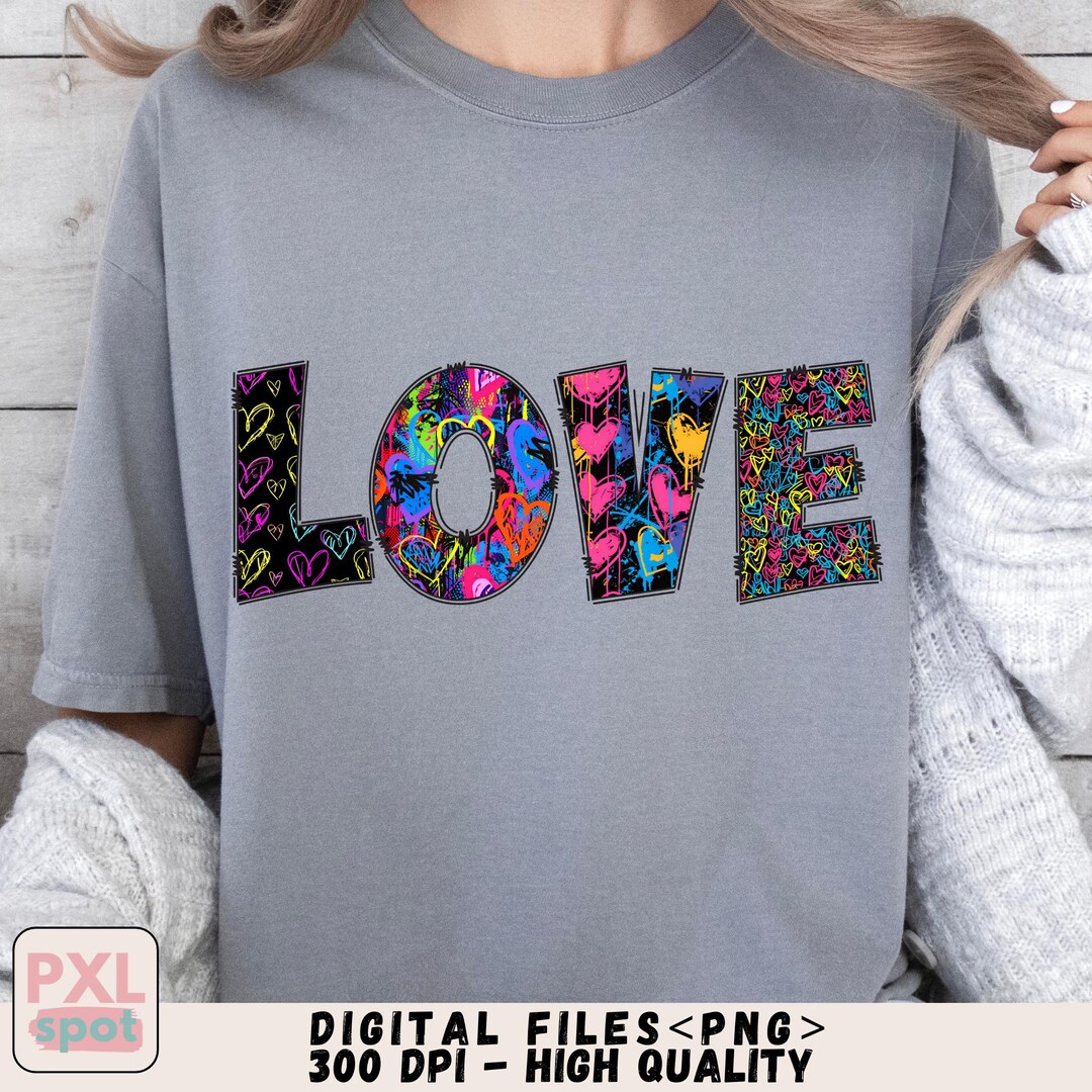 Coeur néon Clipart amour png, sublimation d'amour, mariage lumineux PNG ...