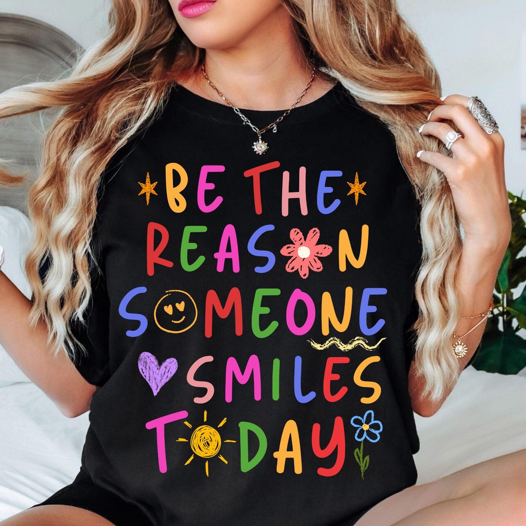 Be the Reason Someone Smiles Today Boho PNG, Affirmations Png ...