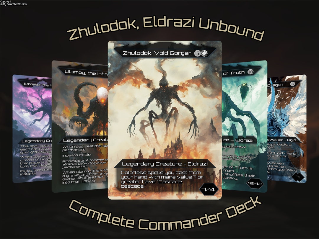 Zhulodok, Void Gorger, Complete Eldrazi Commander Deck Proxies. MTG Custom Proxies, Premium ...