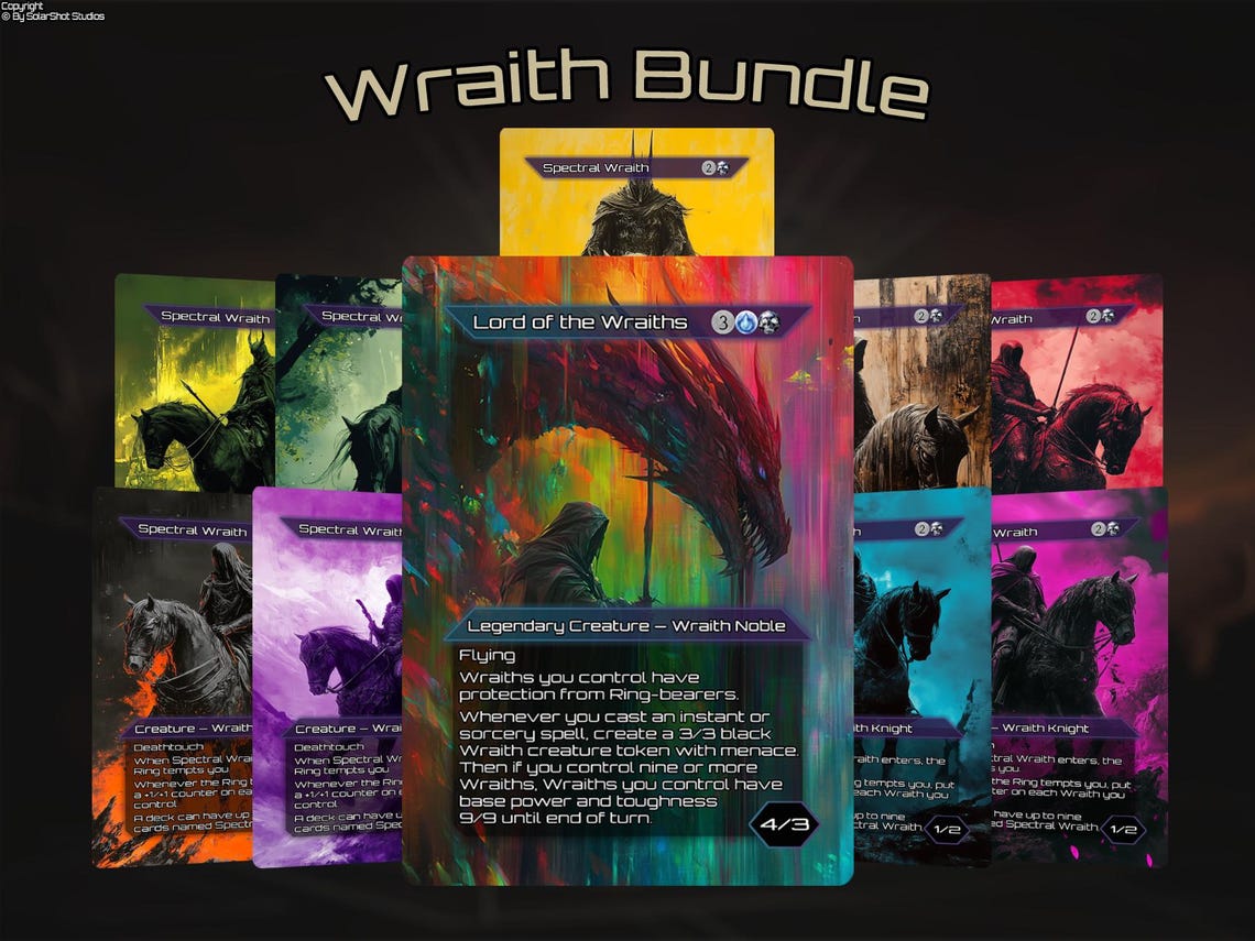 Wraith's MTG Proxy Collection, Custom Rainbow Art Proxies for Cedh and EDH - Etsy