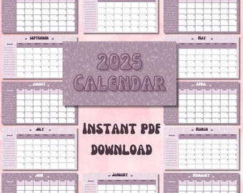 Printable 2025 Minimalist Planner - Etsy