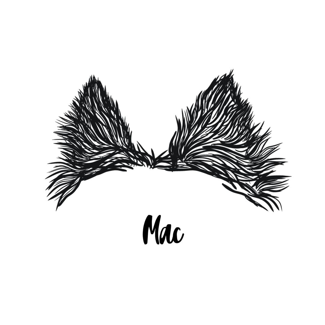 Custom Pet Ear Outline, Digital Download, Dog Ears, Cat Ears ...
