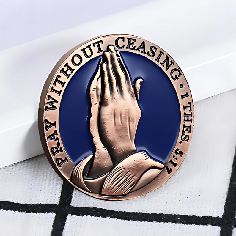 Inspirational Lord's Prayer Coin Christian Keepsake,praying Hands Faith ...