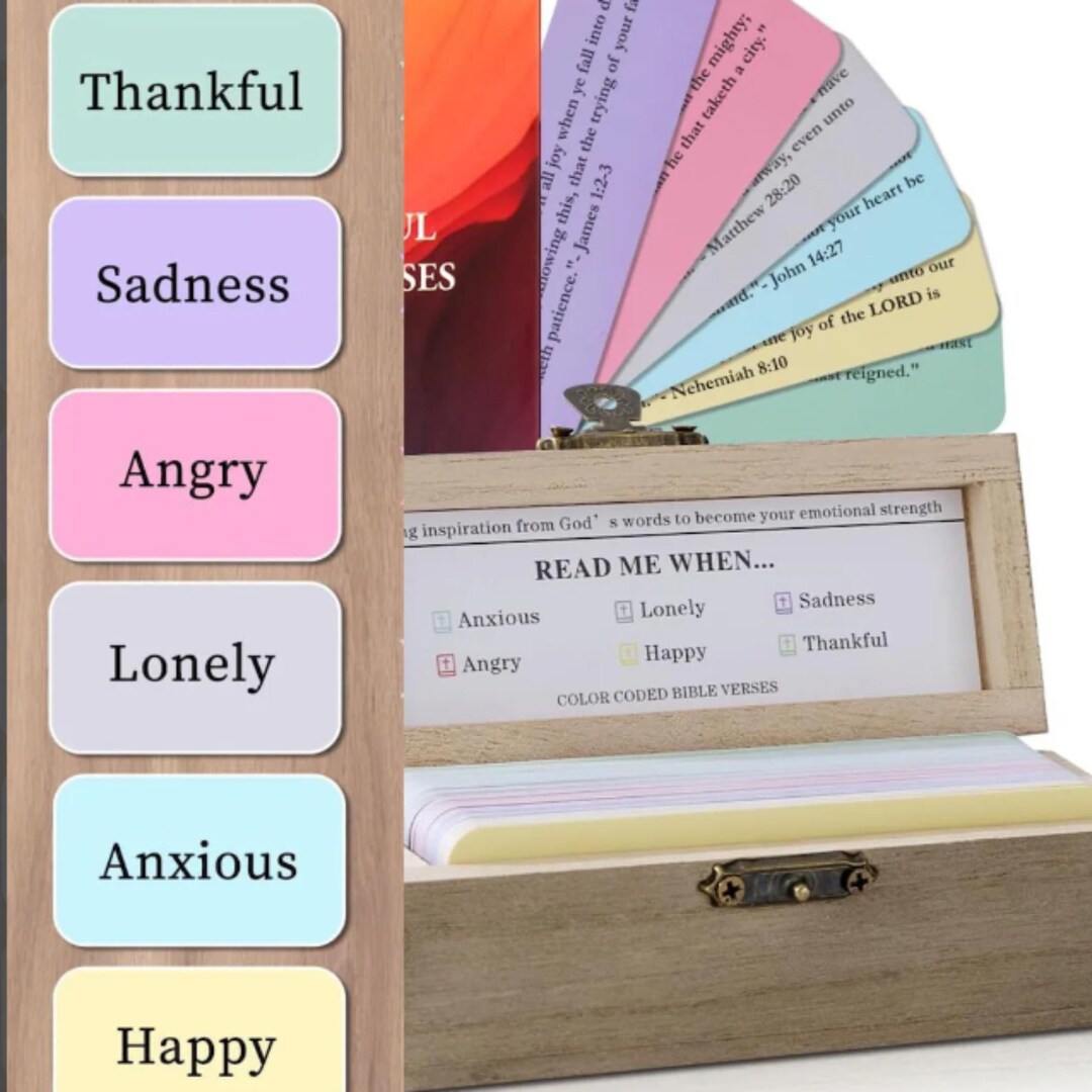 Handmade Bible Verse Box, Read Me When Bible Verses Hope Jar for ...