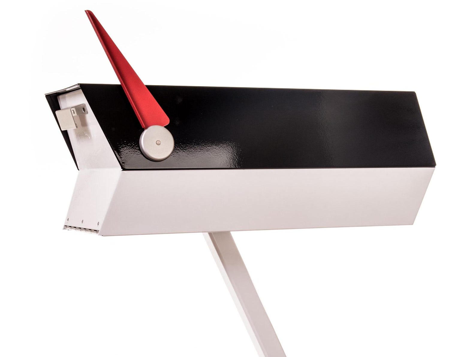Classic Black/white Mid-century Modern Mailbox — the Original Vintage ...