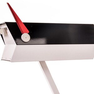 Classic Black/white Mid-century Modern Mailbox — the Original Vintage ...